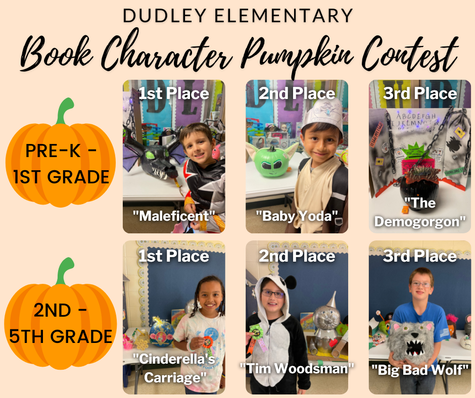 Dudley Elementary Book Character Pumpkin Contest | Dudley Elementary School