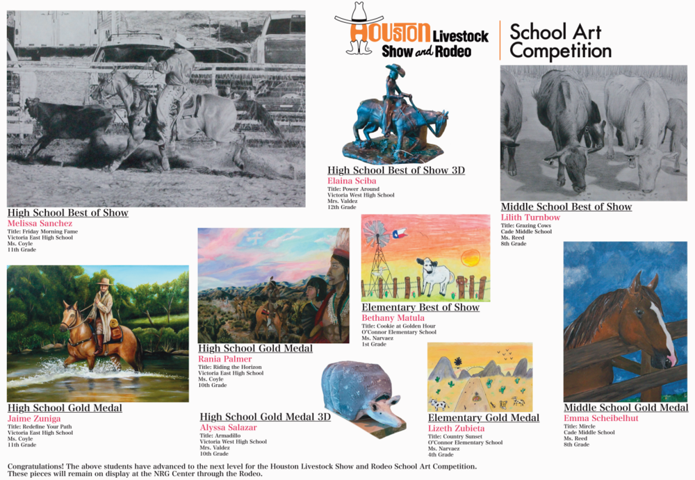 VISD art students’ work chosen for display at Houston Livestock Show ...