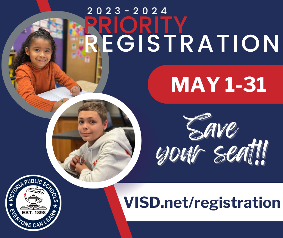 Priority Registration for 2023-24 School Year Begins May 1 | Victoria ...