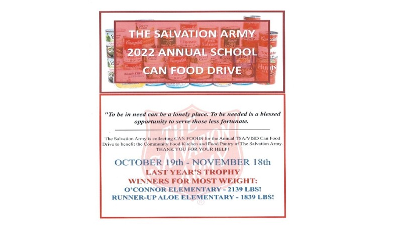 2022 Annual School Can Food Drive | DeLeon Elementary School